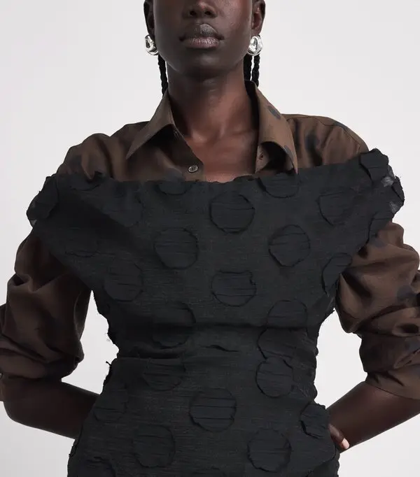 VIVIENNE WESTWOOD Polka-dot Ginnie Frill Midi Dress