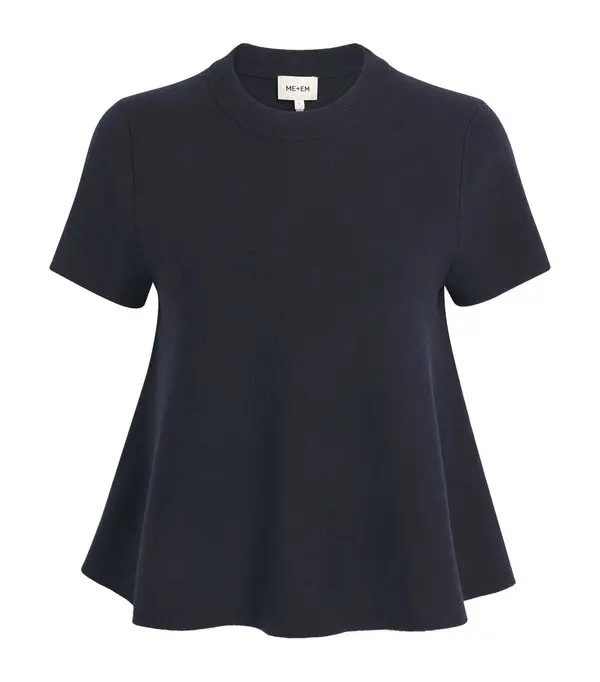 ME+EM Wool-blend Swing T-shirt