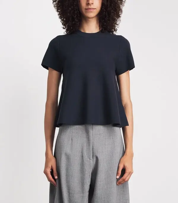 ME+EM Wool-blend Swing T-shirt