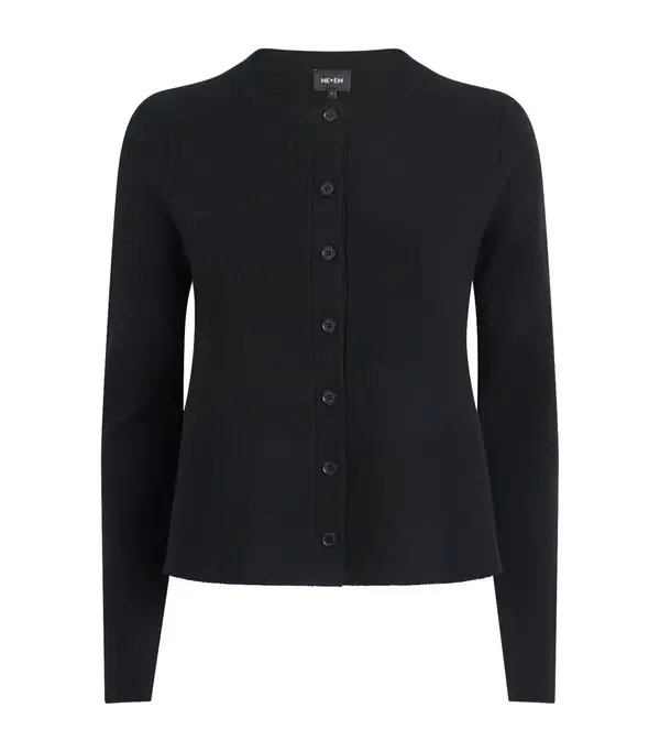 ME+EM Wool-blend Swing Cardigan - Black