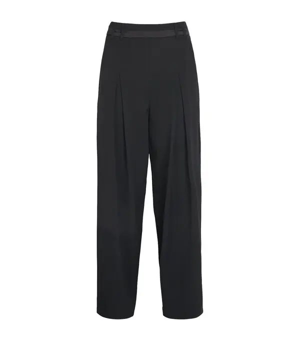 ME+EM Wool-blend Exaggerated Taper Tux Trousers