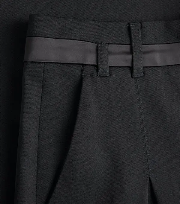 ME+EM Wool-blend Exaggerated Taper Tux Trousers