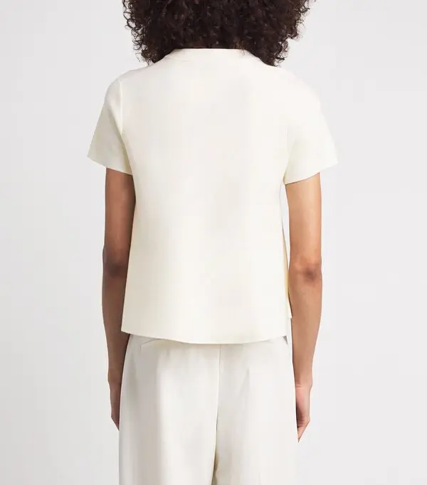 ME+EM Stretch-wool Ribbed T-shirt