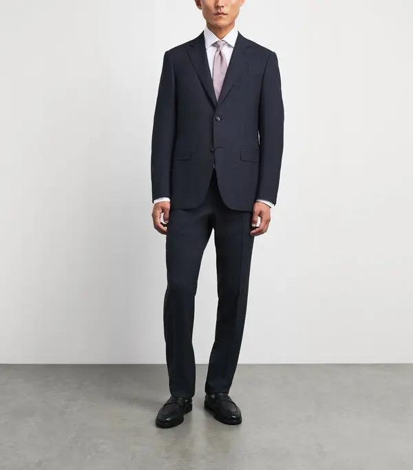 BARBA NAPOLI Cotton Poplin Slim Shirt