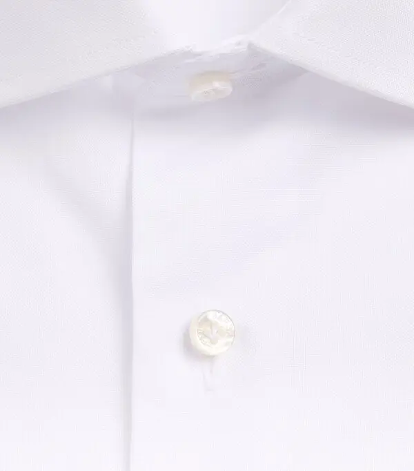 BARBA NAPOLI Cotton Poplin Slim Shirt