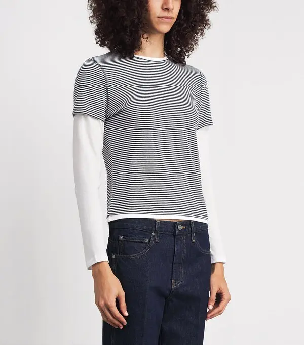 ME+EM Organic Cotton Double-layer Long-sleeve T-shirt