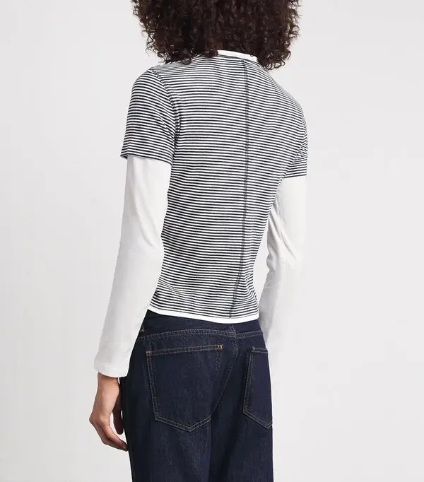 ME+EM Organic Cotton Double-layer Long-sleeve T-shirt