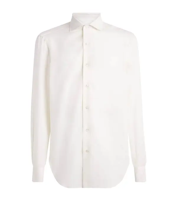 BARBA NAPOLI Cotton-cashmere Shirt - White