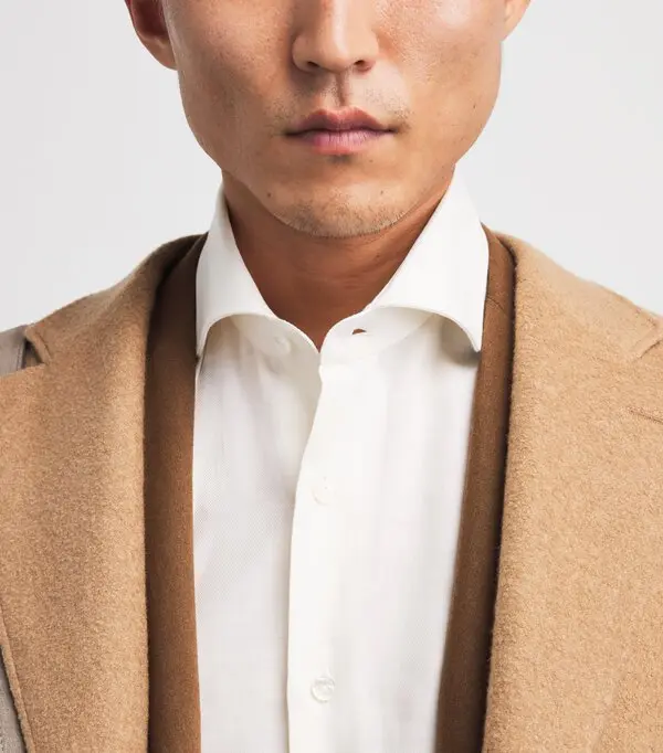 BARBA NAPOLI Cotton-cashmere Shirt - White