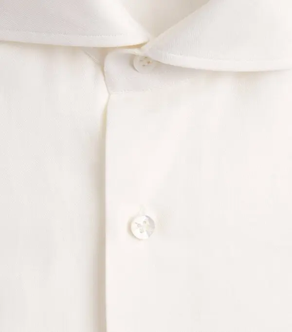 BARBA NAPOLI Cotton-cashmere Shirt - White