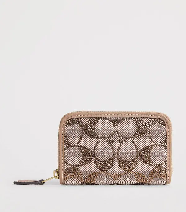 COACH Crystal Jacquard Card Holder