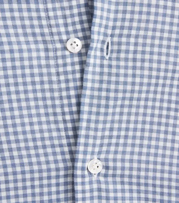 BARBA NAPOLI Cotton Washed Check Shirt