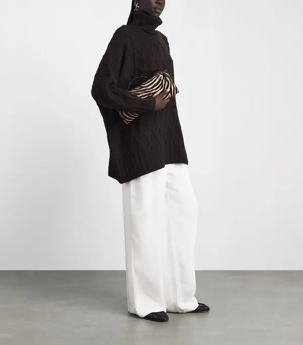 Eskandar Cashmere Cable-knit Rollneck Sweater