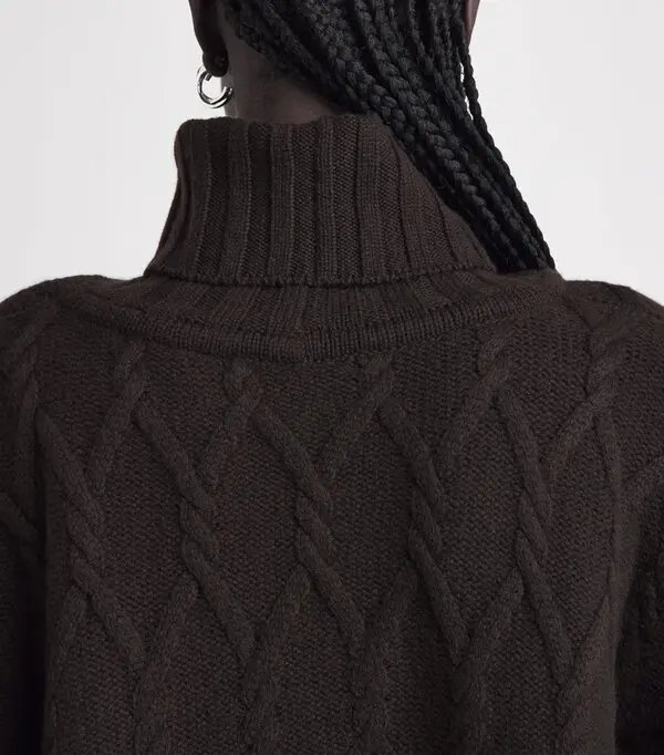 Eskandar Cashmere Cable-knit Rollneck Sweater