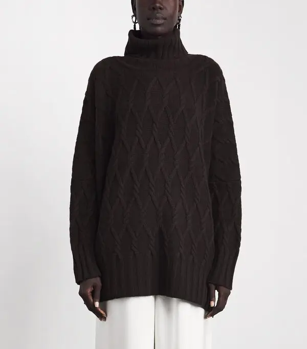 Eskandar Cashmere Cable-knit Rollneck Sweater