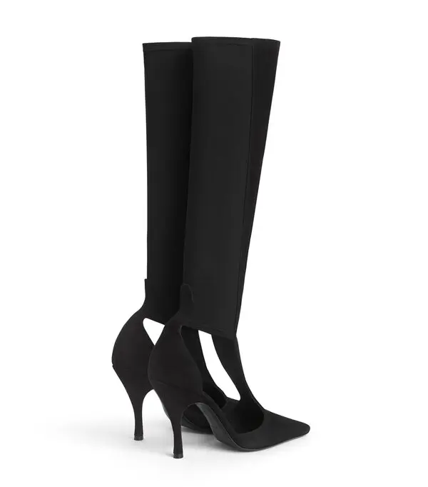 Alaïa Suede Cut-out Boots 100