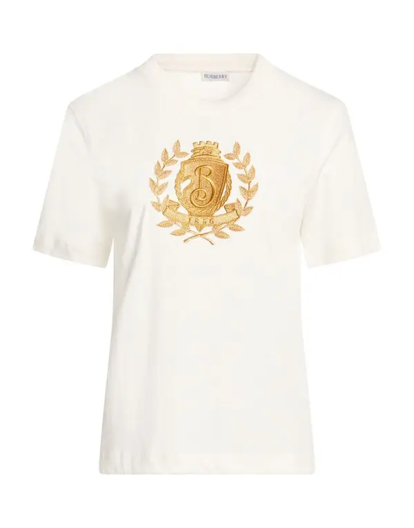 Burberry Embroidered Cotton T-shirt