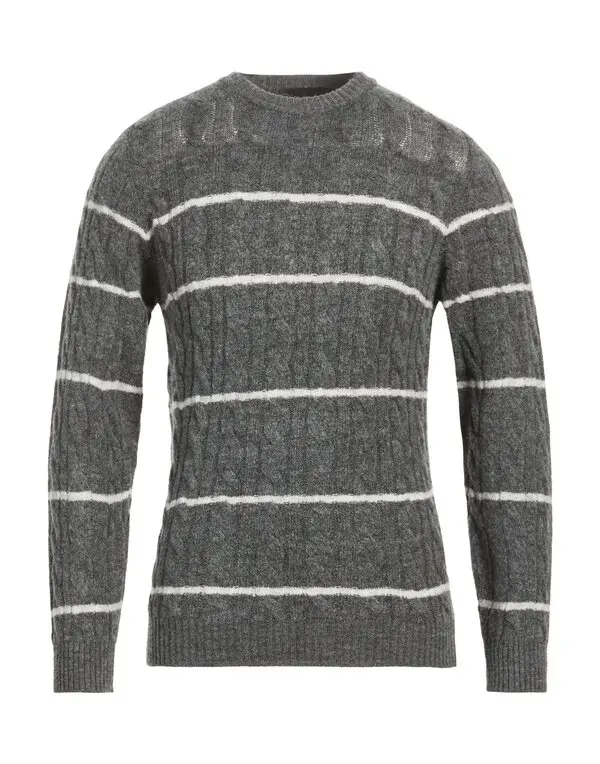 GAZZARRINI Striped Cable-knit Crewneck Sweater