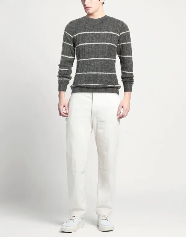 GAZZARRINI Striped Cable-knit Crewneck Sweater
