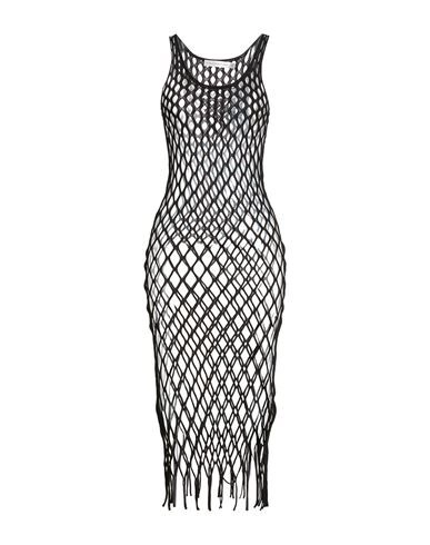 Christopher Esber Sleeveless Fishnet Midi Dress - Black