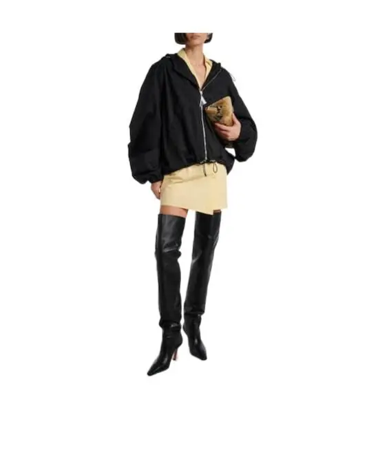 Amina Muaddi Leather Over-the-knee Boots