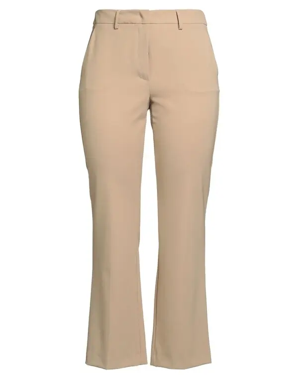 Max Mara Pants Sand Size Polyester, Virgin Wool, Elastane