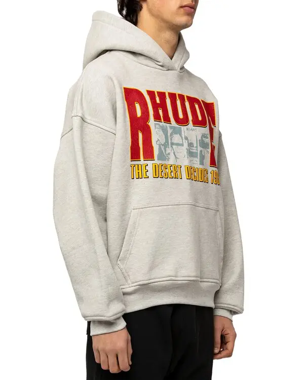 R H U D E Desert Graphic Print Hoodie