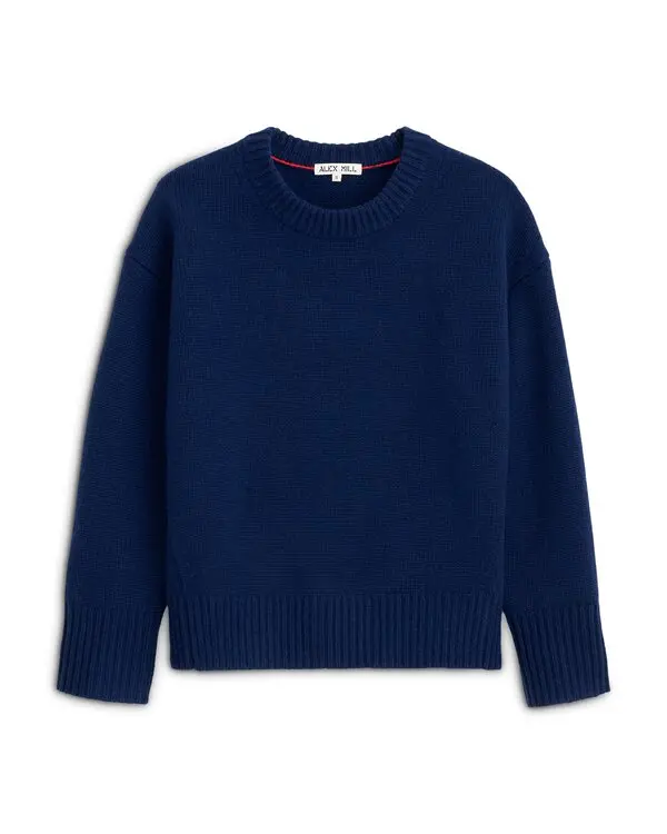 ALEX MILL Nottinghill Wool Blend Crewneck Sweater