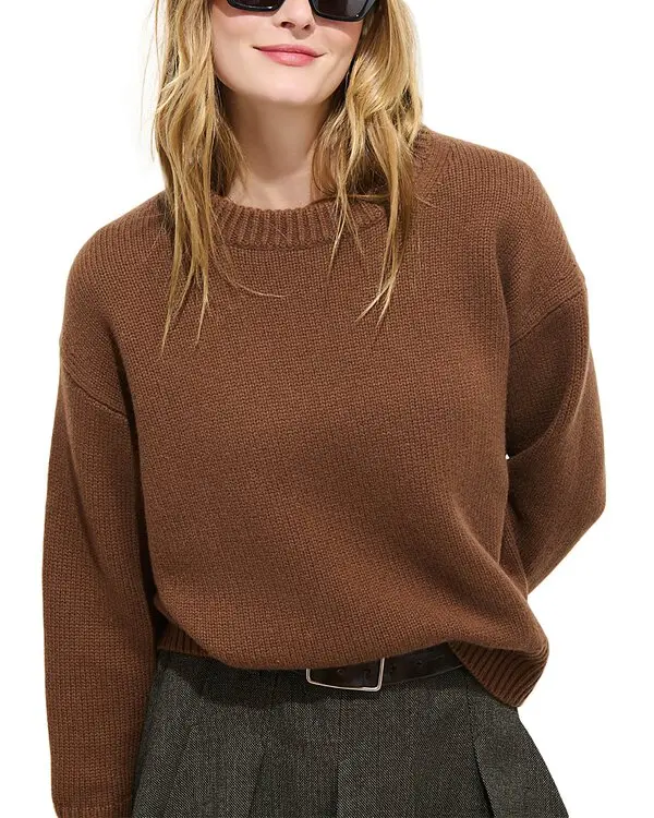 ALEX MILL Nottinghill Wool Blend Crewneck Sweater - Princess Cake