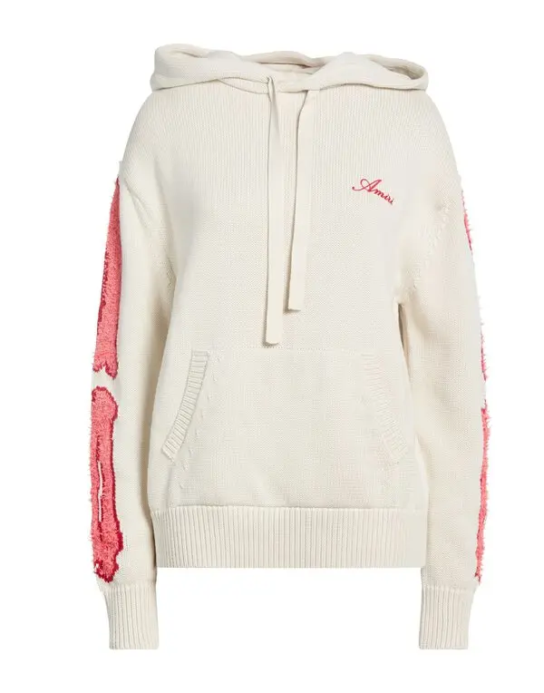 Amiri Sweater Cream Size Cotton, Polyamide