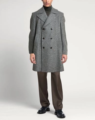 BALDESSARINI Coat Light Brown Size Wool - Grey
