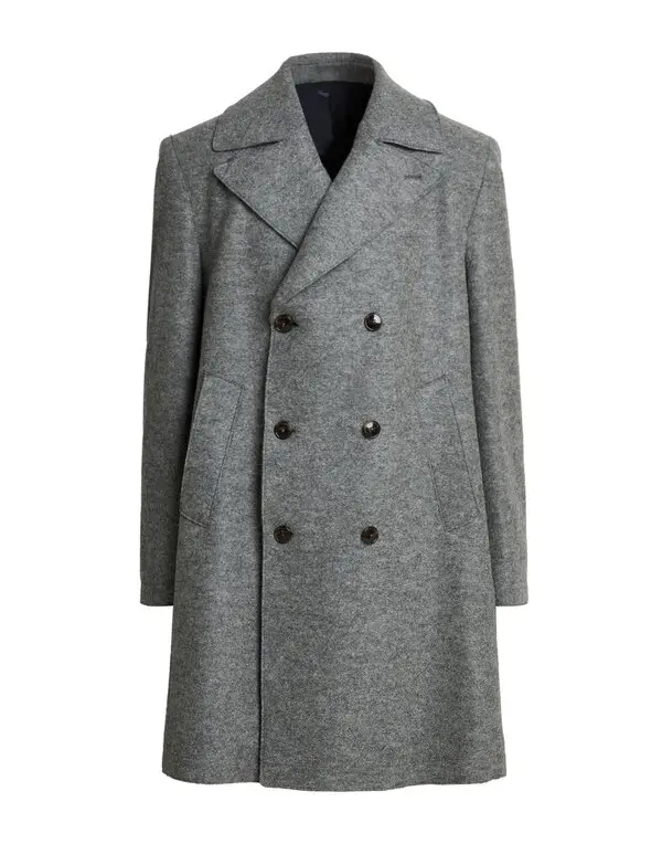 BALDESSARINI Coat Light Brown Size Wool - Grey