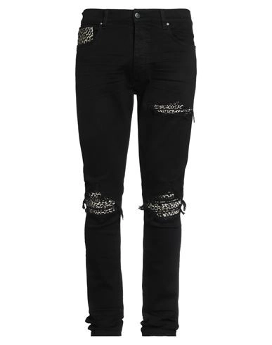 Amiri Jeans Size Cotton, Elastomultiester, Elastane, Viscose - Black