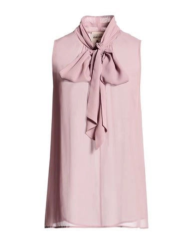 SEMICOUTURE Top Antique Rose Size Acetate, Silk