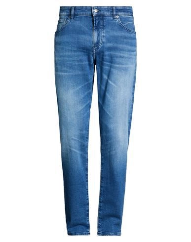 BOSS Jeans Size Cotton, Elastane - Blue