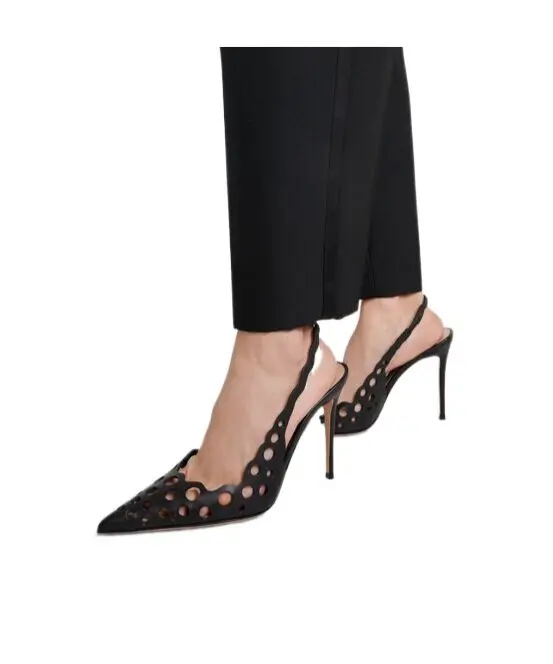 GIANVITO ROSSI Leather Slingback Pumps