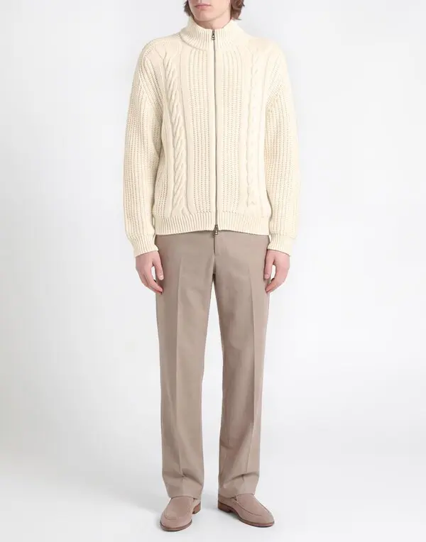 Tagliatore Cardigan Slate Size Virgin Wool, Polyamide - White