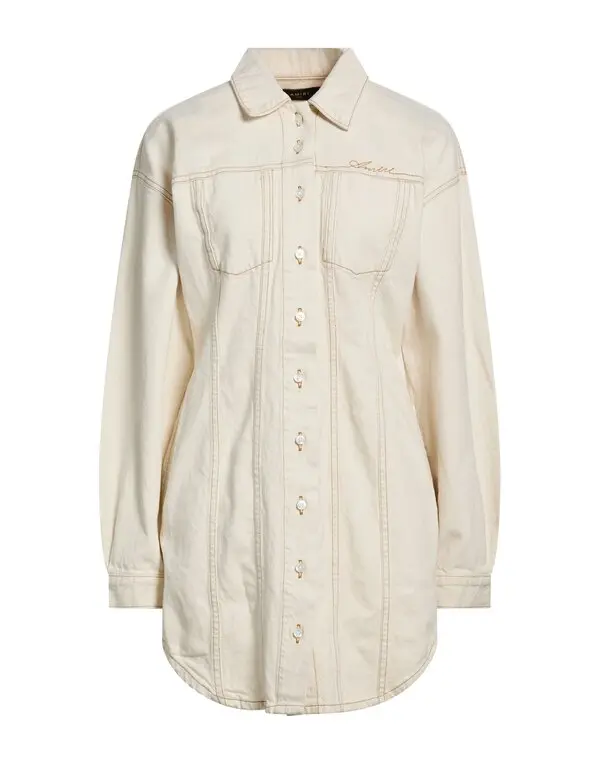 Amiri Denim Outerwear Ivory Size Cotton