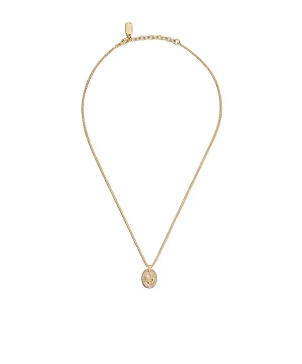 Dior Logo Medallion Necklace