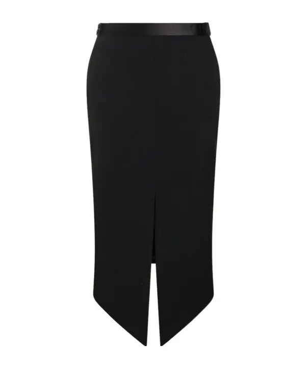 TOM FORD Satin-trim Back-slit Skirt