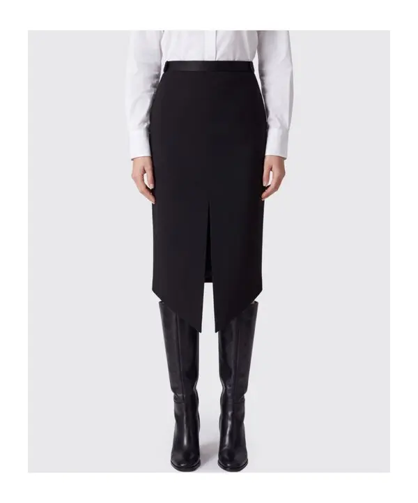 TOM FORD Satin-trim Back-slit Skirt