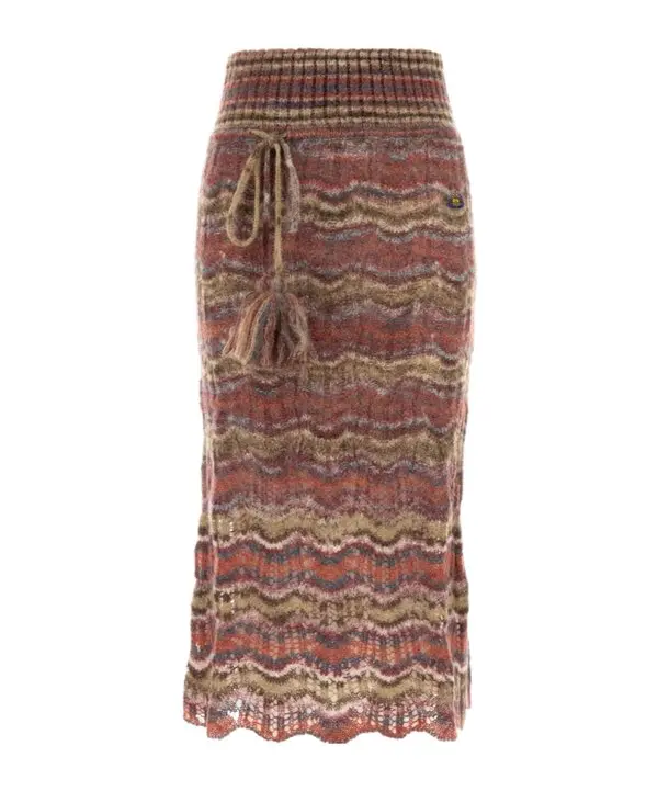 VIVIENNE WESTWOOD Flora Textured Knitted Skirt