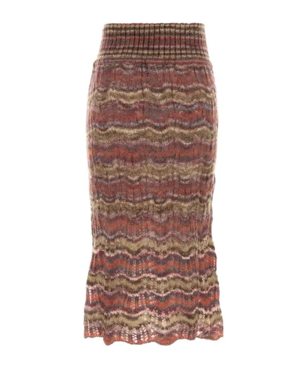 VIVIENNE WESTWOOD Flora Textured Knitted Skirt