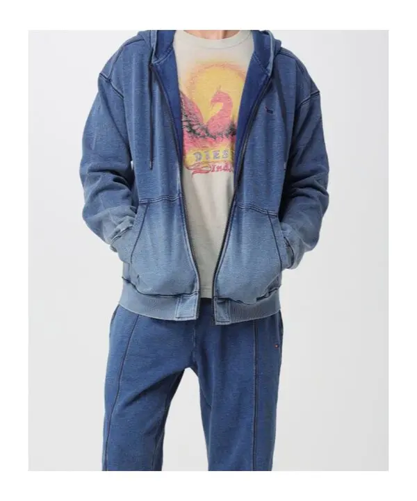 DIESEL® Faded Zip-up Hoodie