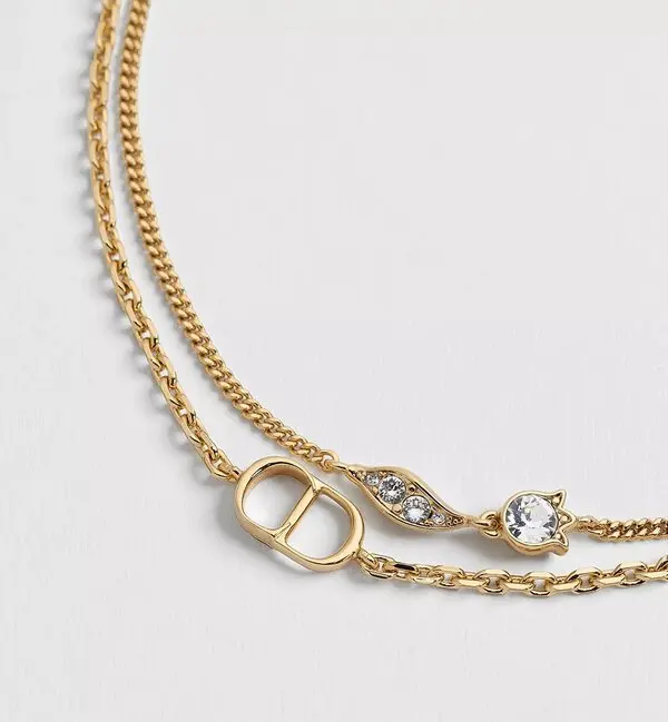 Dior Logo Pendant Necklace
