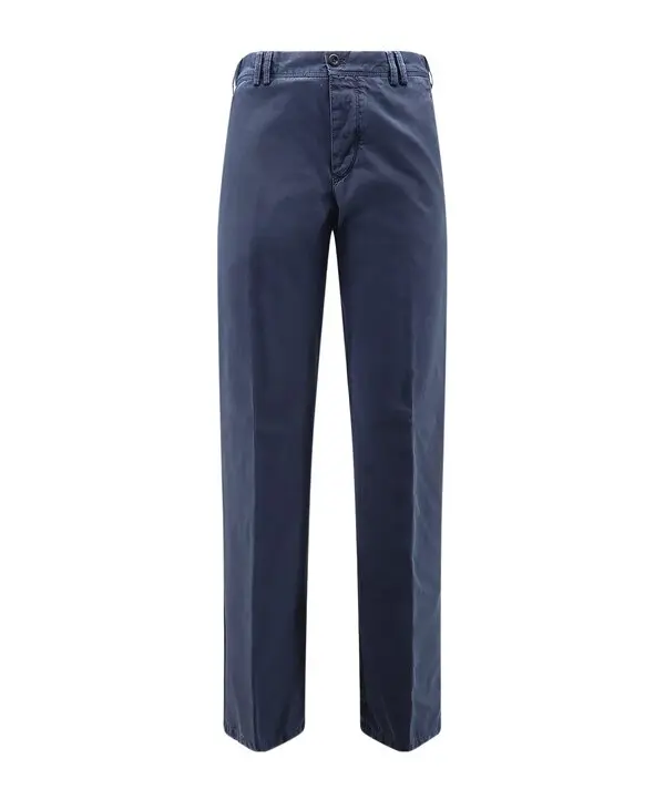 PT TORINO Straight-leg Cotton Pants - Navy