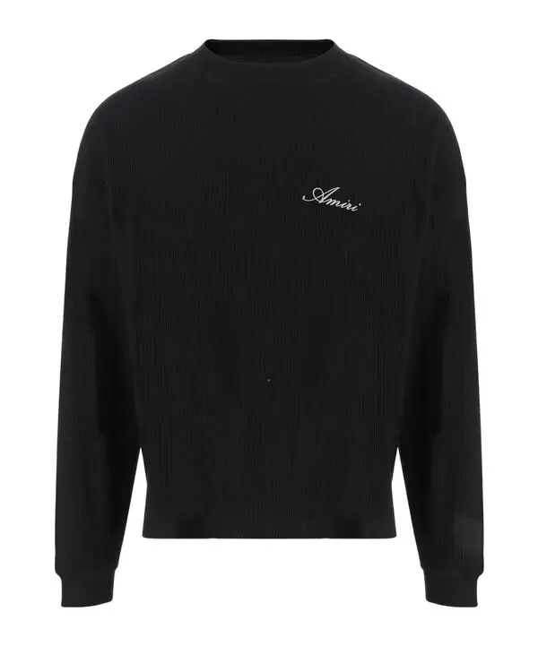 Amiri Long Sleeve Crewneck Sweatshirt