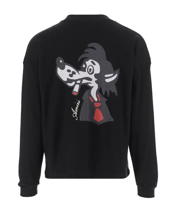 Amiri Long Sleeve Crewneck Sweatshirt