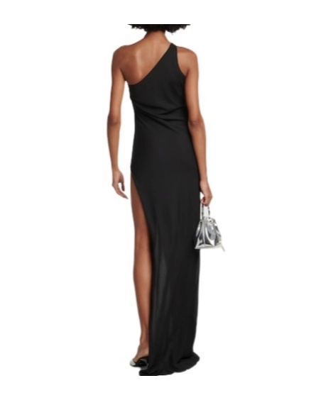 MONOT One-shoulder Chiffon Maxi Dress