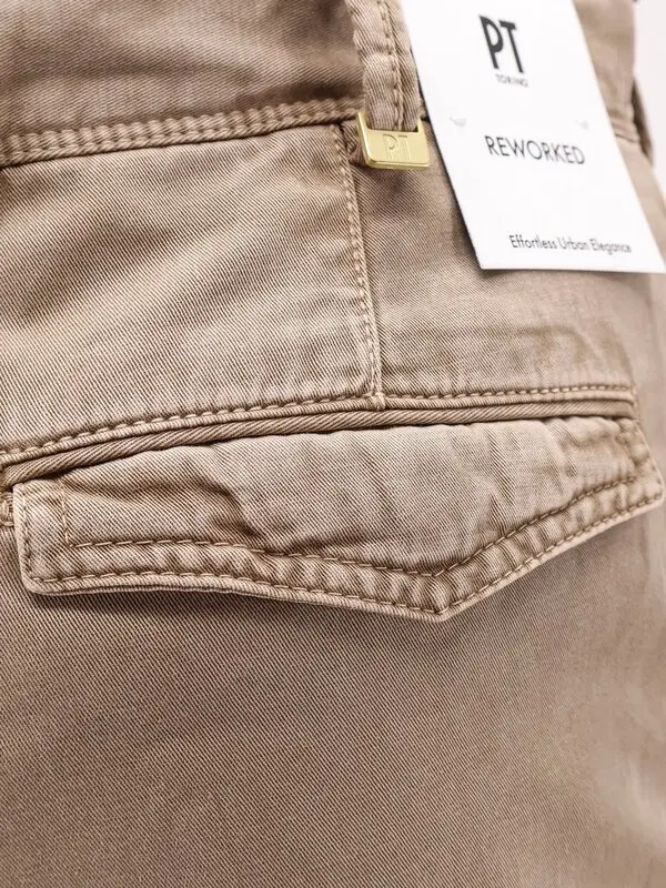 PT TORINO Michael Deluxe Button Cotton Trousers